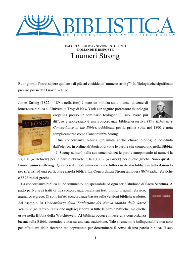 I Numeri Strong | PDF
