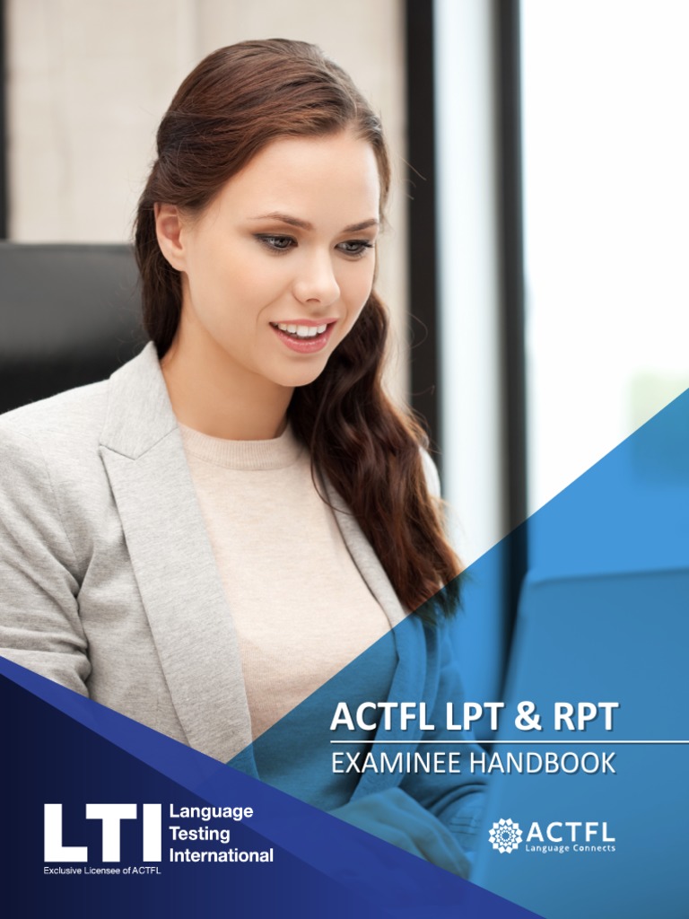 Actfl LPT & RPT: Examinee Handbook | PDF | Multiple Choice | Reading ...
