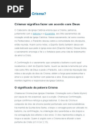 Exercicios Crisma | PDF