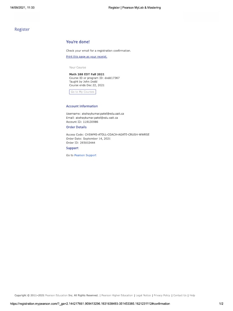Mymath Pearson Lab | PDF