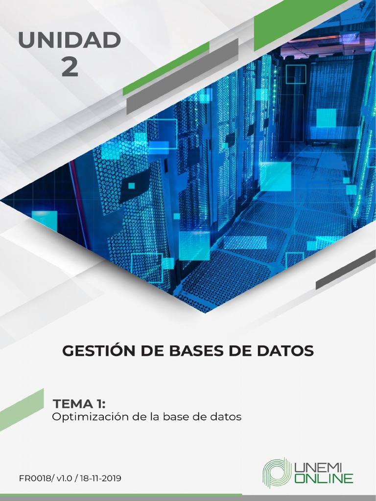 Compendio Base de Daris Unidad 2 Tema 1 | PDF | Bases de datos | Software de gestión de datos