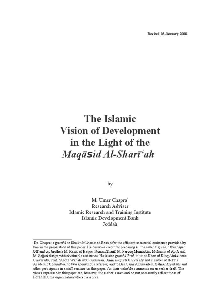 A15 9 The Islamic Vision of Development | PDF