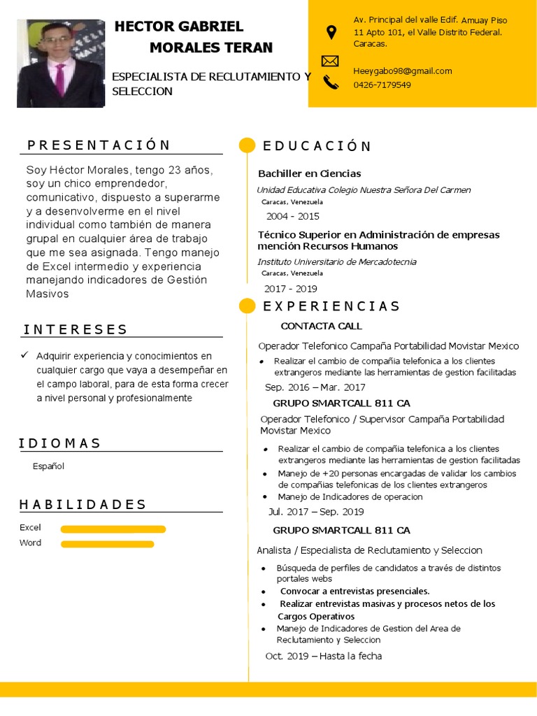 CV Hector | PDF | Gestión de recursos humanos | Business