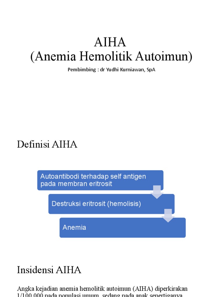 Panduan AIHA: Diagnosis dan Tatalaksana | PDF