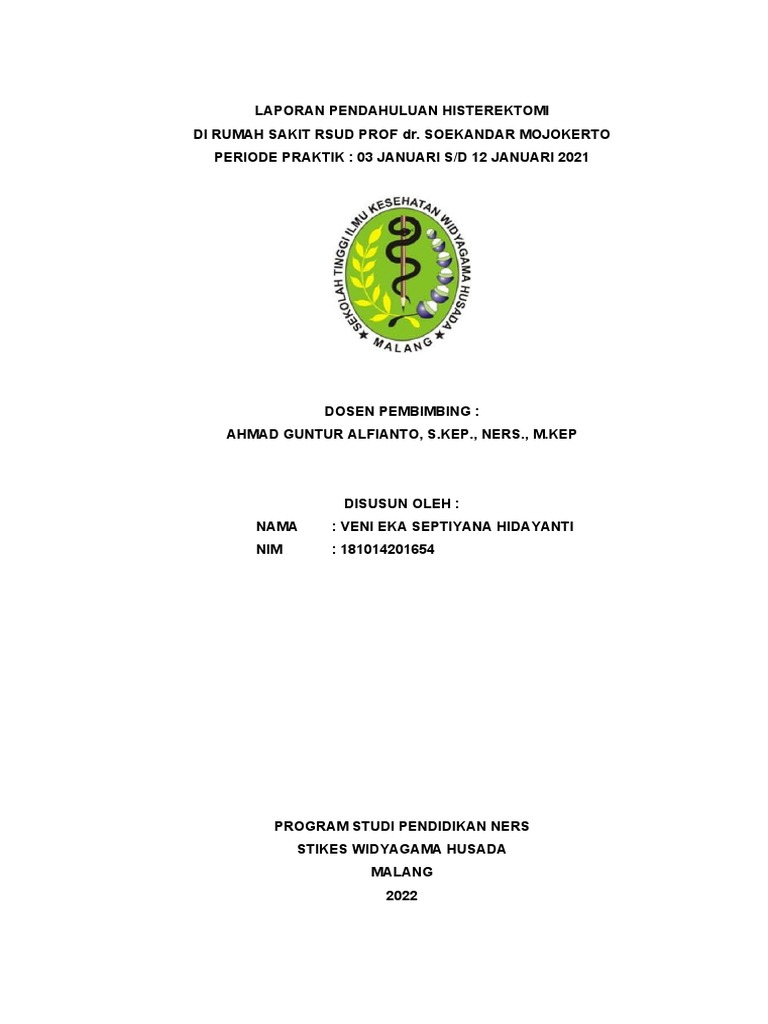 LP 1 Histerektomi | PDF