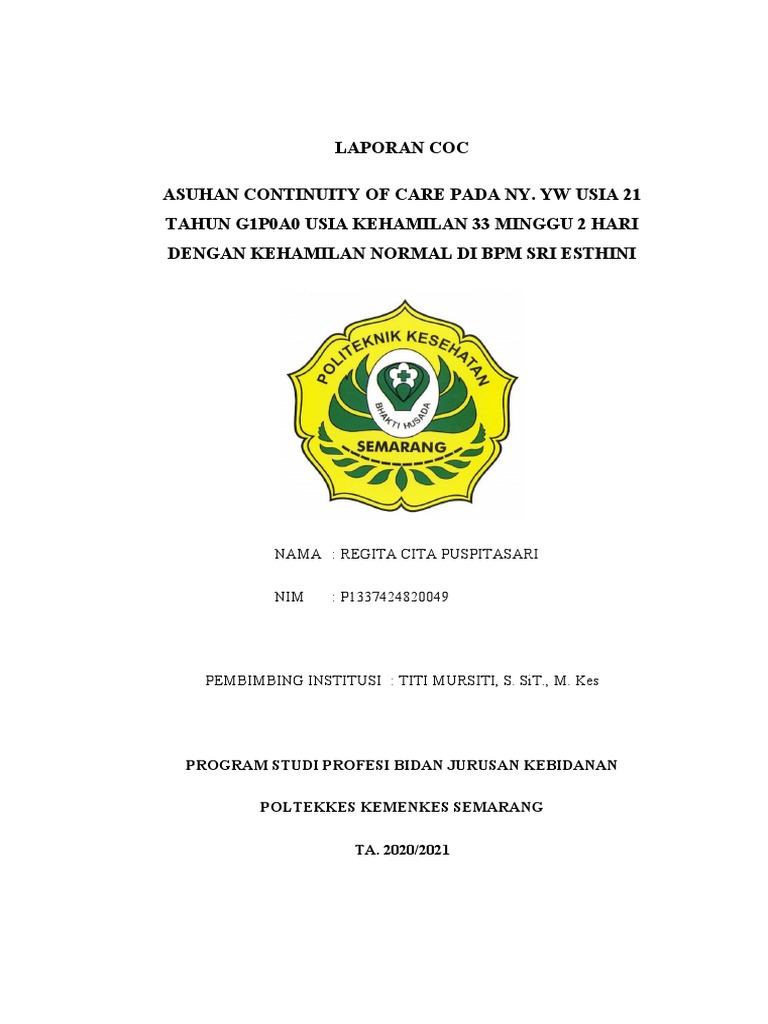 Laporan COC (Continuity of Care) | PDF