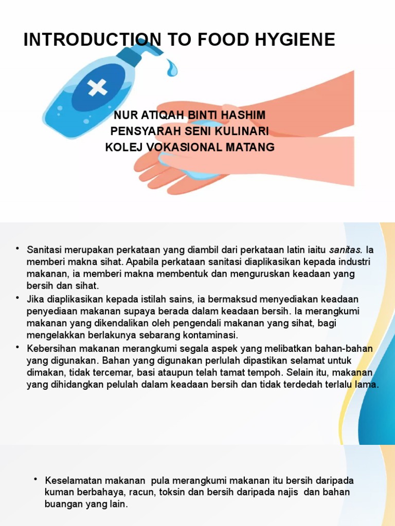 Introduction To Food Hygiene | PDF | Kesehatan Holistik
