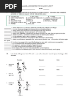 g7 Summative Test in Physical Education 1st Quarter | PDF | Track And ...