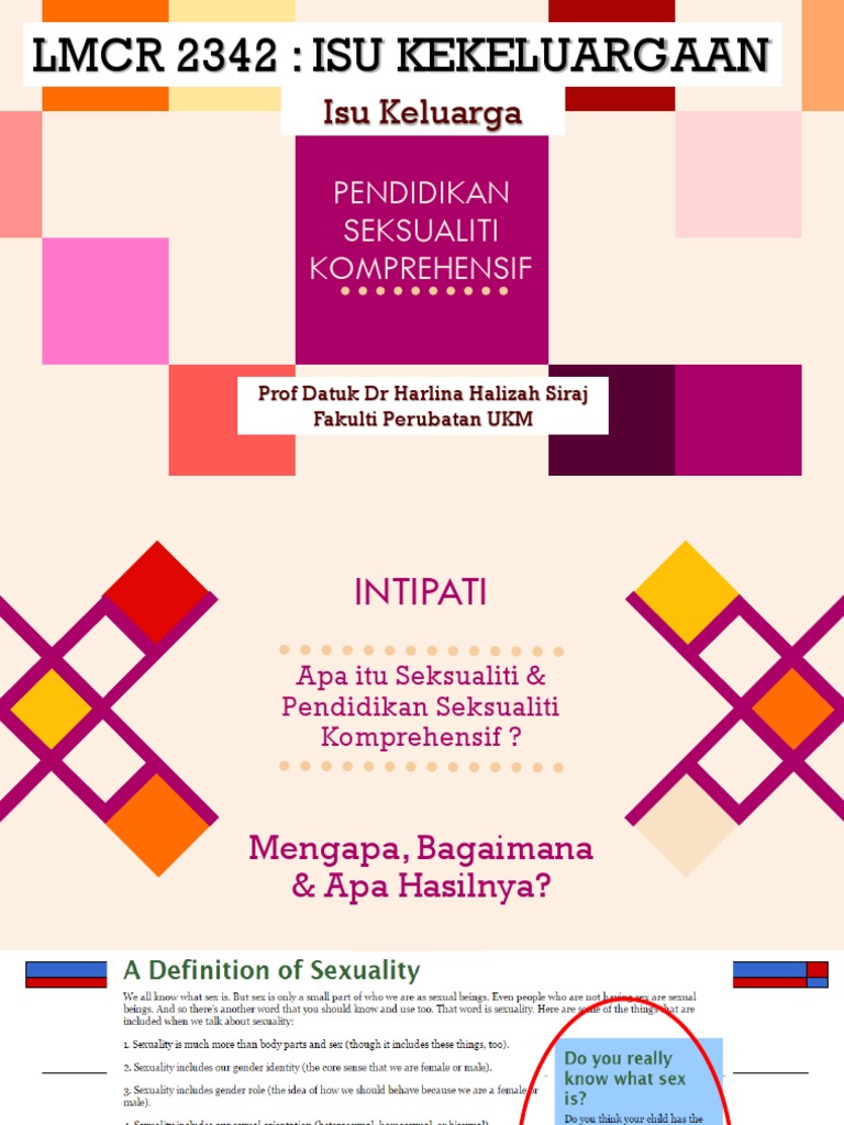 LMCR 2342 Isu Keluarga Pendidikan Seksualiti Komprehensif | PDF | Intimate Relationships ...