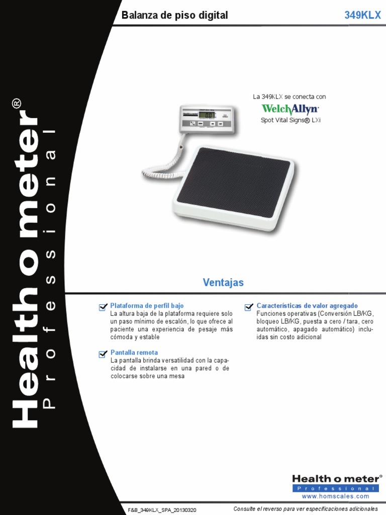 Health o Meter 349klx | PDF | Bienes manufacturados | Informática