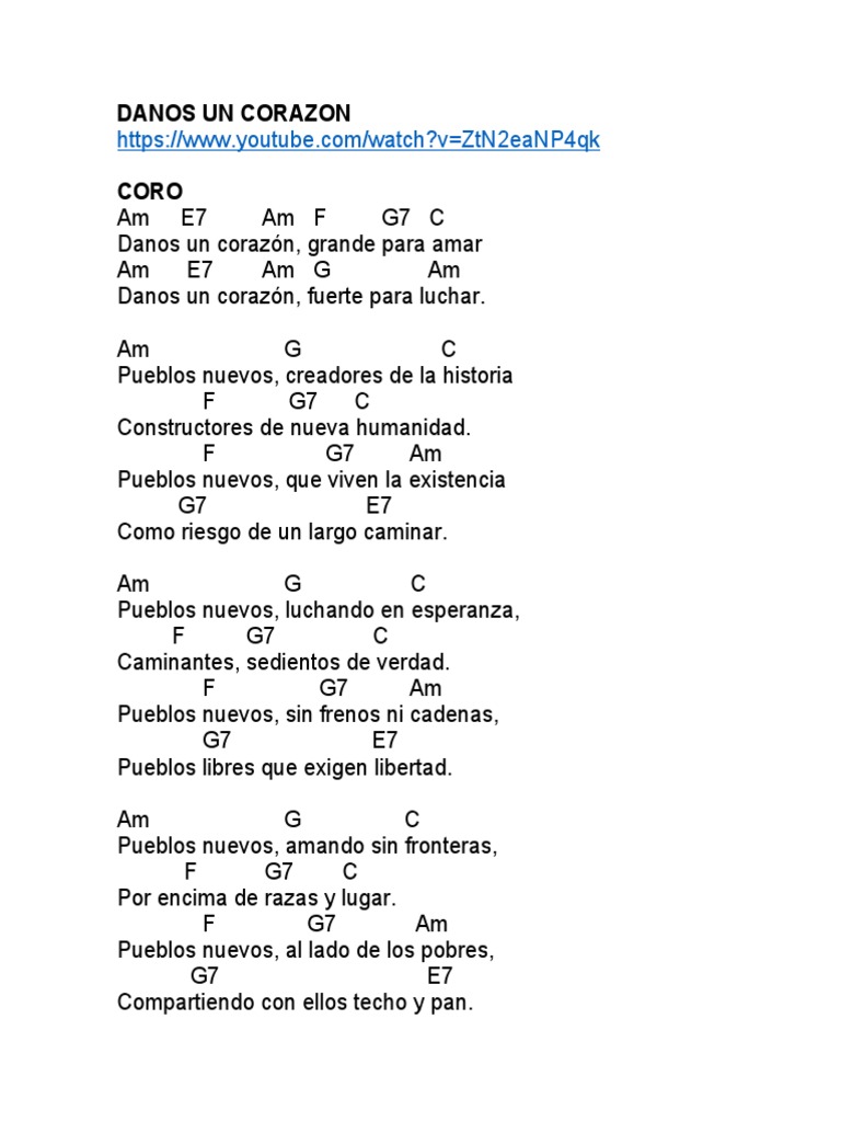 Danos Un Corazon | PDF