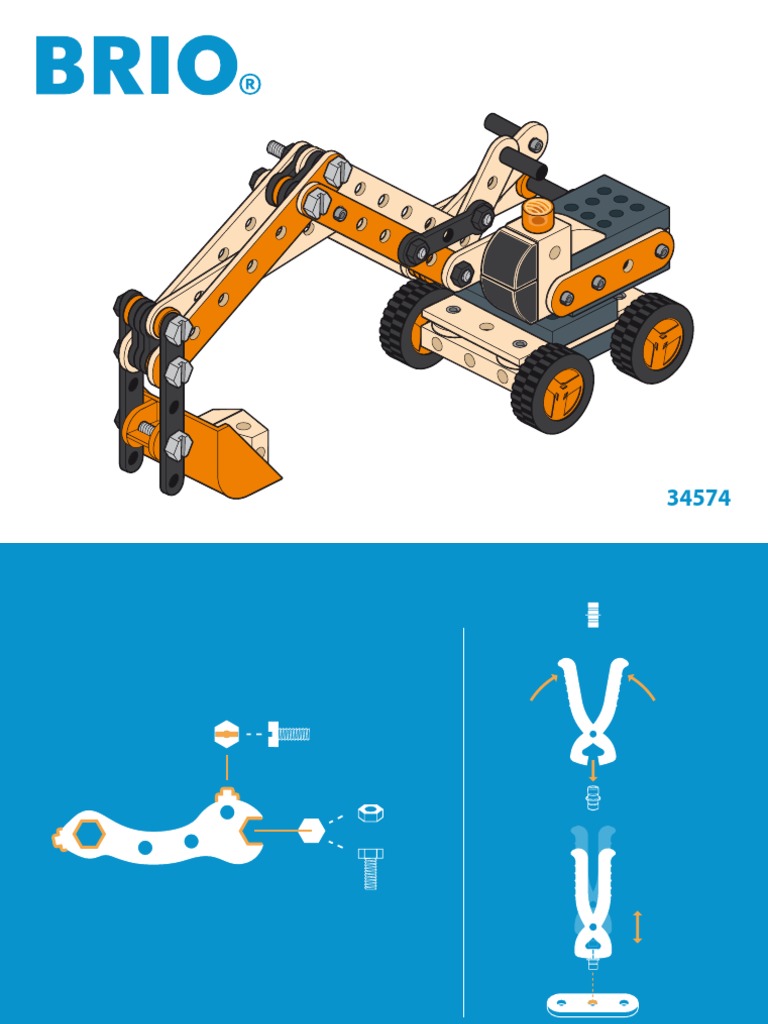 BRIO Set 34574 Construction Site Excavator1 | PDF