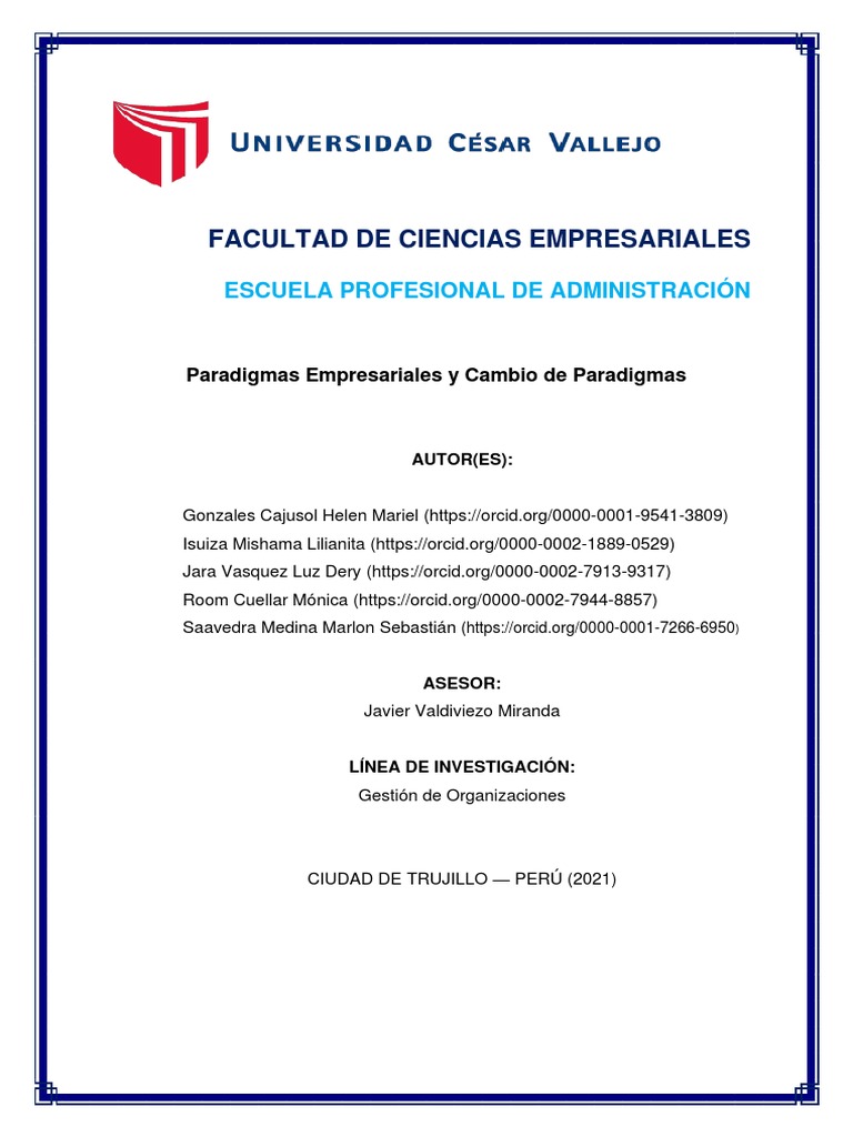 Cambio de Paradigma Empresarial | PDF | Paradigma | Globalización
