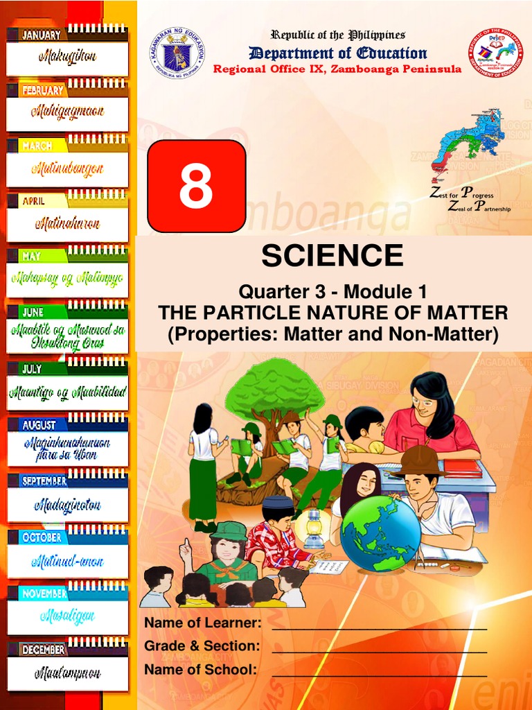 Science 8 Module 1 Version 3 | PDF | Atoms | Matter