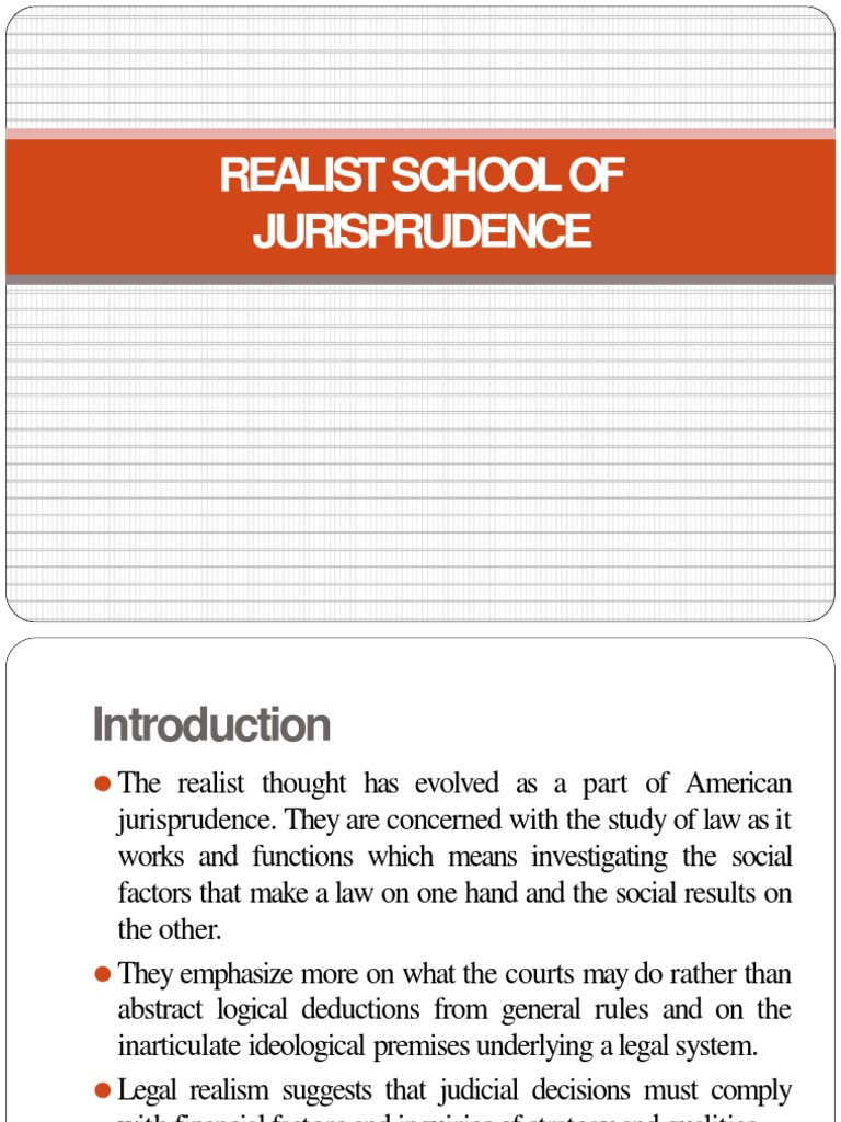 Realist School | PDF | Jurisprudence | Justice