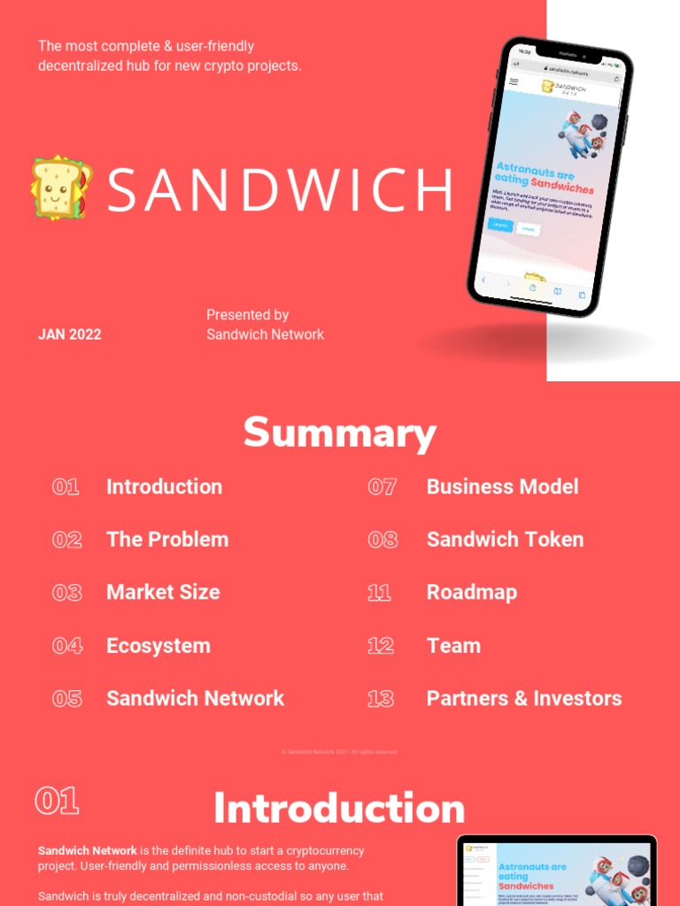 Sandwich: The Most Complete & User-Friendly Decentralized Hub For New ...