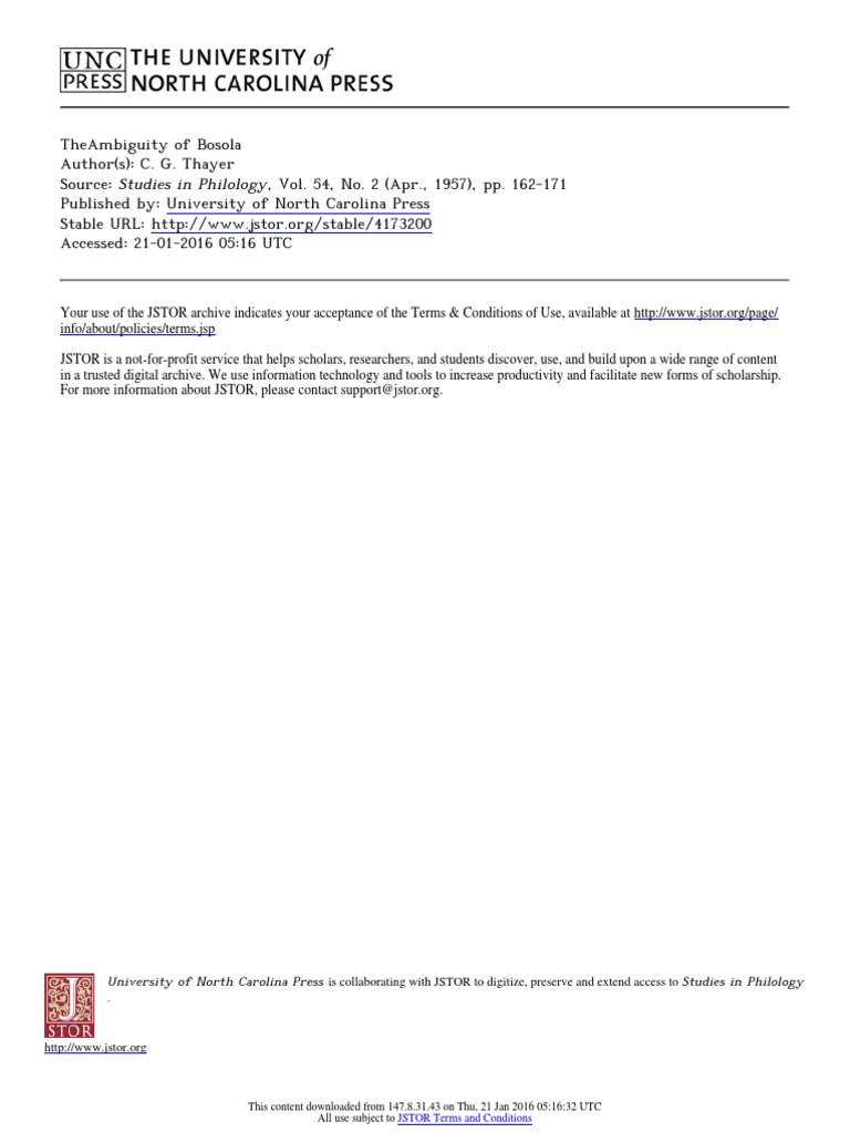 The Ambiguity of Bosola | PDF | Tragedy