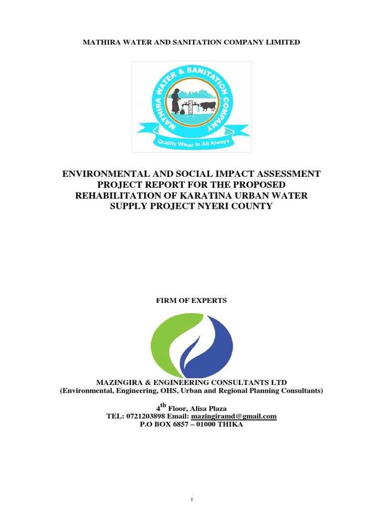 Mathira Esia Report | PDF | Environmental Impact Assessment | Emergency ...