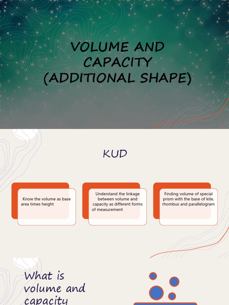 Volume and Capacity Explained for Grade 7 | PDF | Area | Volume