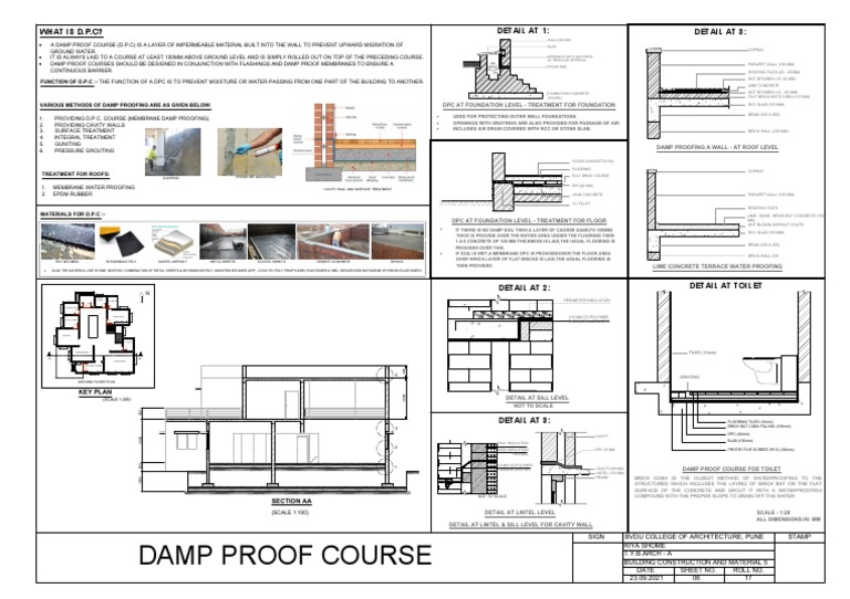 Damp Proof Course - Riya Shome | PDF | Building Materials | Components