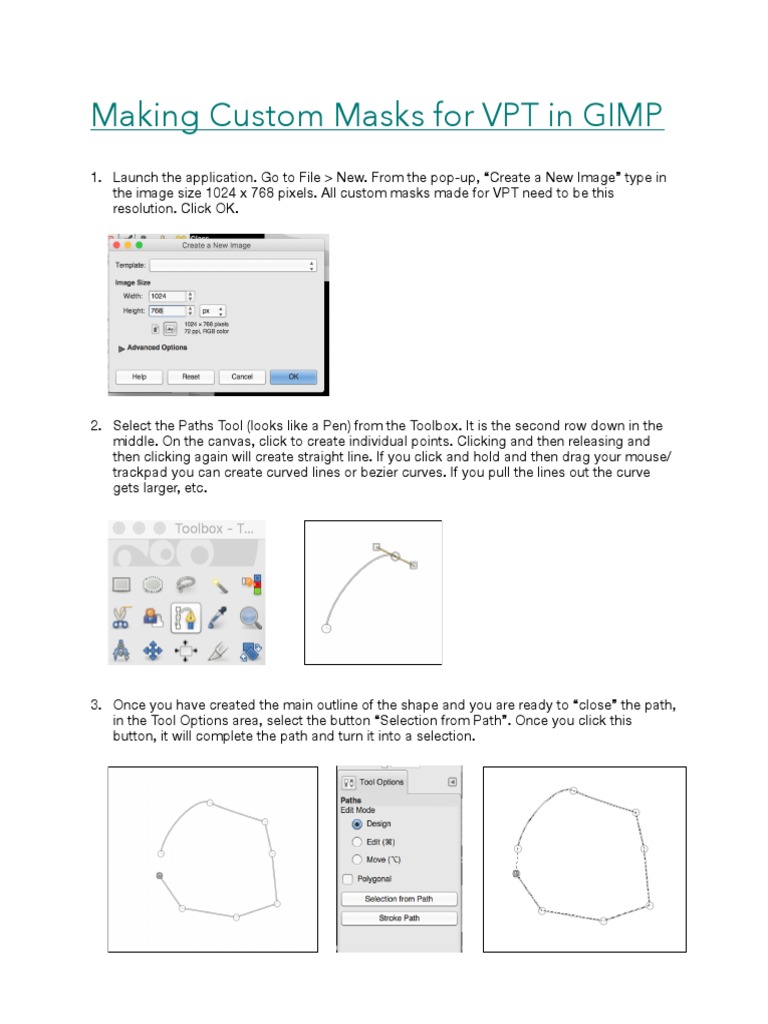 Making Custom Masks With Gimp | PDF | Computer Graphics | Software