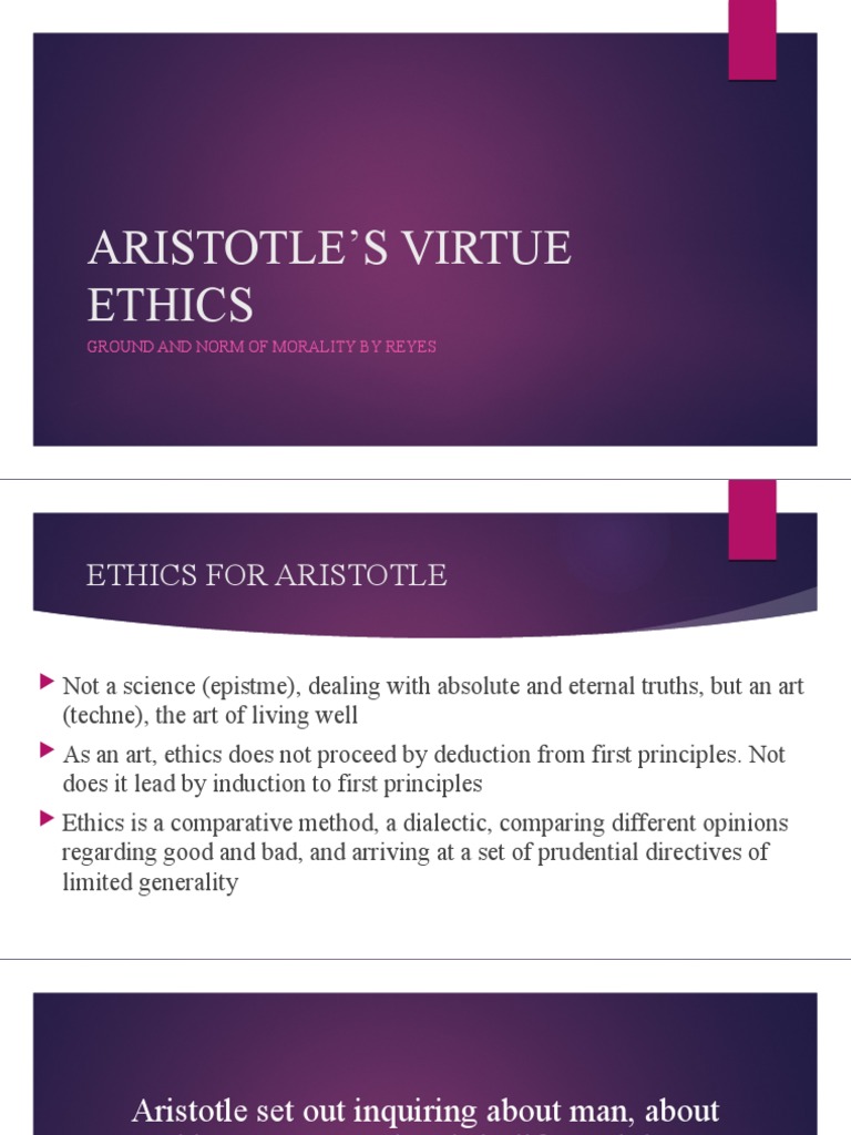 Aristotles Virtue Ethics | PDF | Virtue | Nous