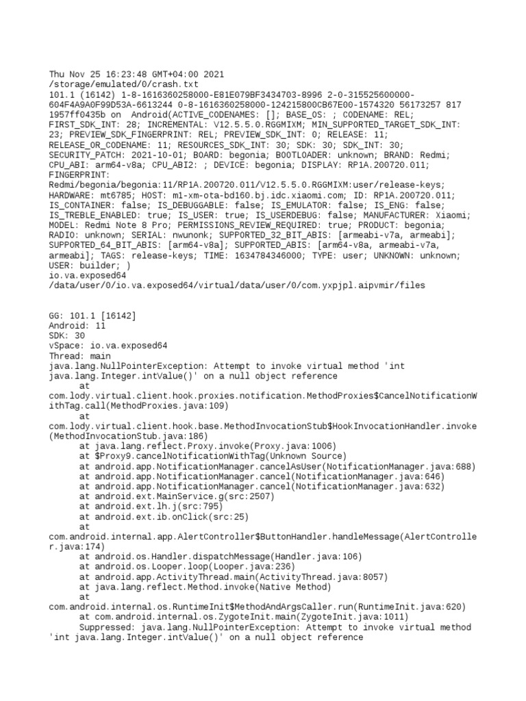 Crash Pdf Java Programming Language Android Operating System