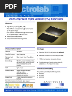 Azur 3G30A Solar Cell Specifications | PDF | Solar Cell | Gallium Arsenide