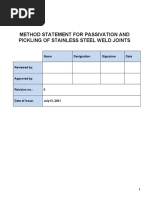 Pickling and Passivation Procedure for DSS/SS | PDF | Stainless Steel ...