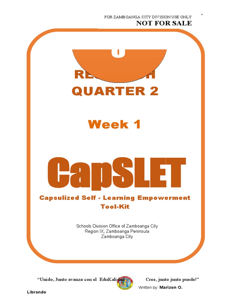 Grade 8 Q2 Wk1 | PDF | Multiple Choice | Science