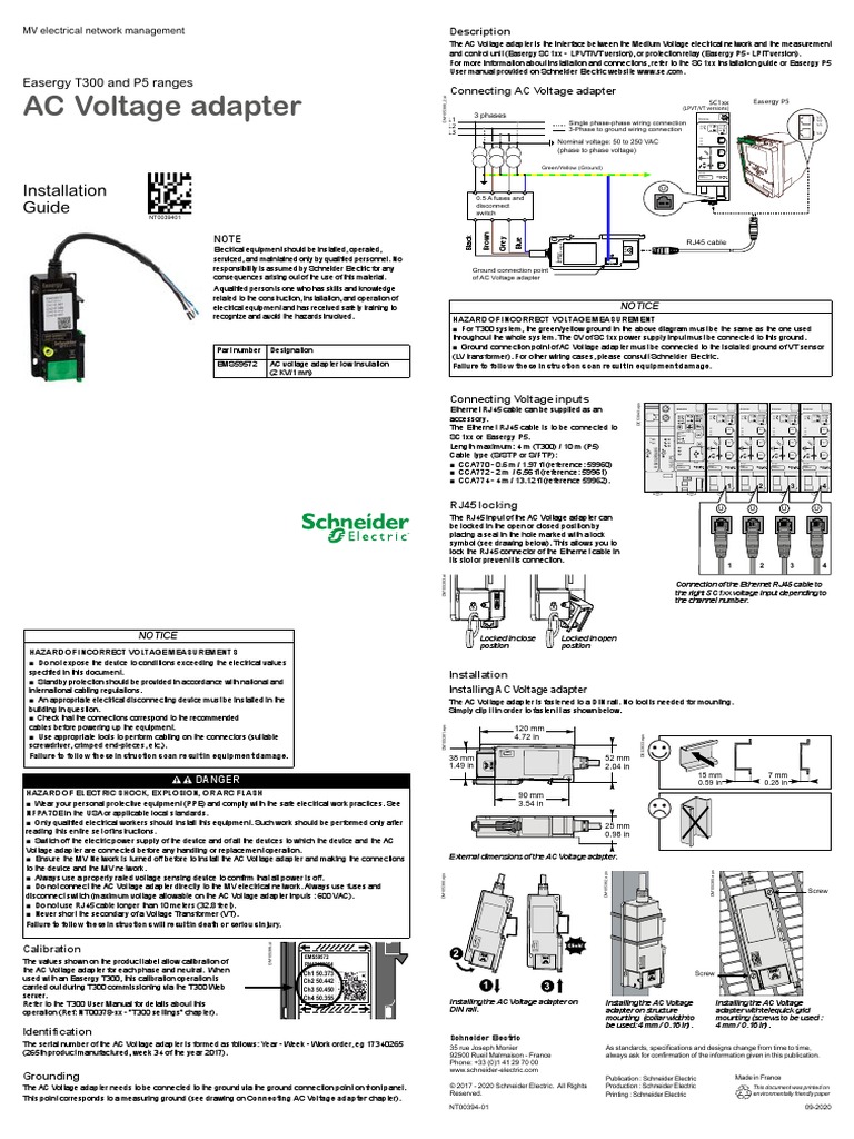 AC Voltage Adapter: Installation Guide | Download Free PDF ...