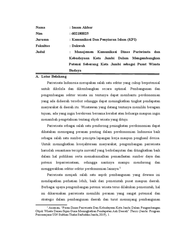 Proposal Imam Akbar 2021 Fix | PDF