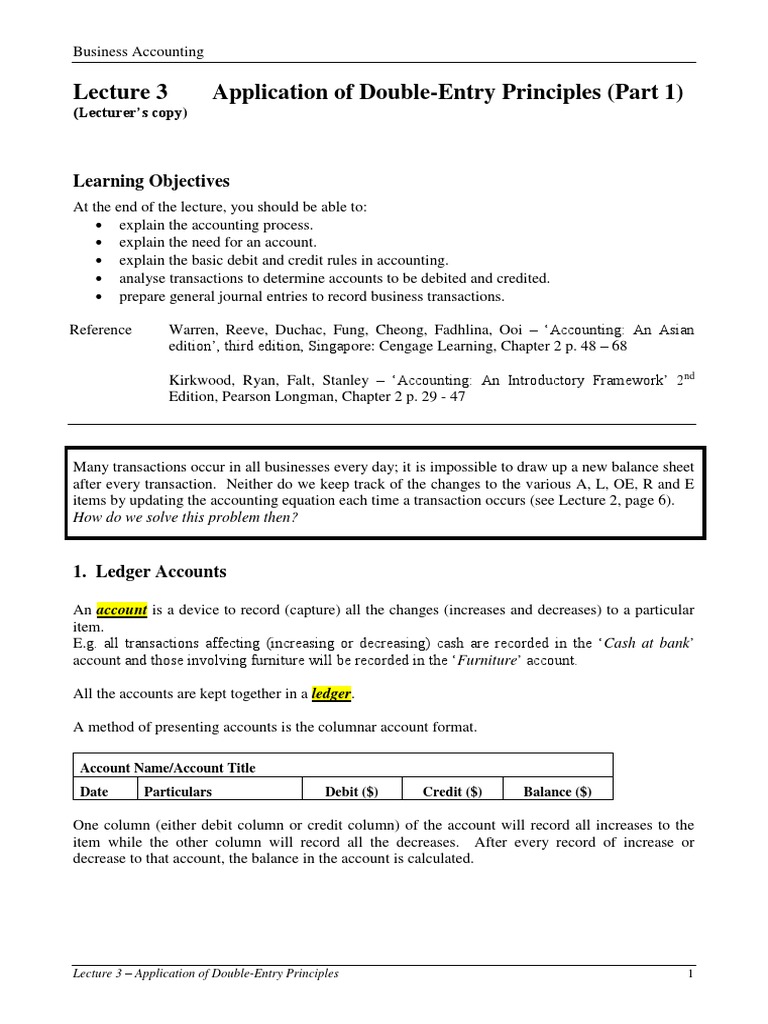 Double-Entry Accounting Basics | PDF | Debits And Credits | Economies