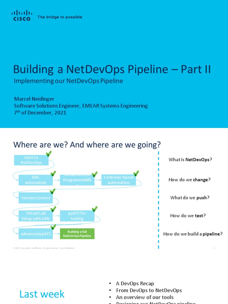 PIW Building A NetDevOps CI CD Pipeline Part II | PDF | Software | Information Technology