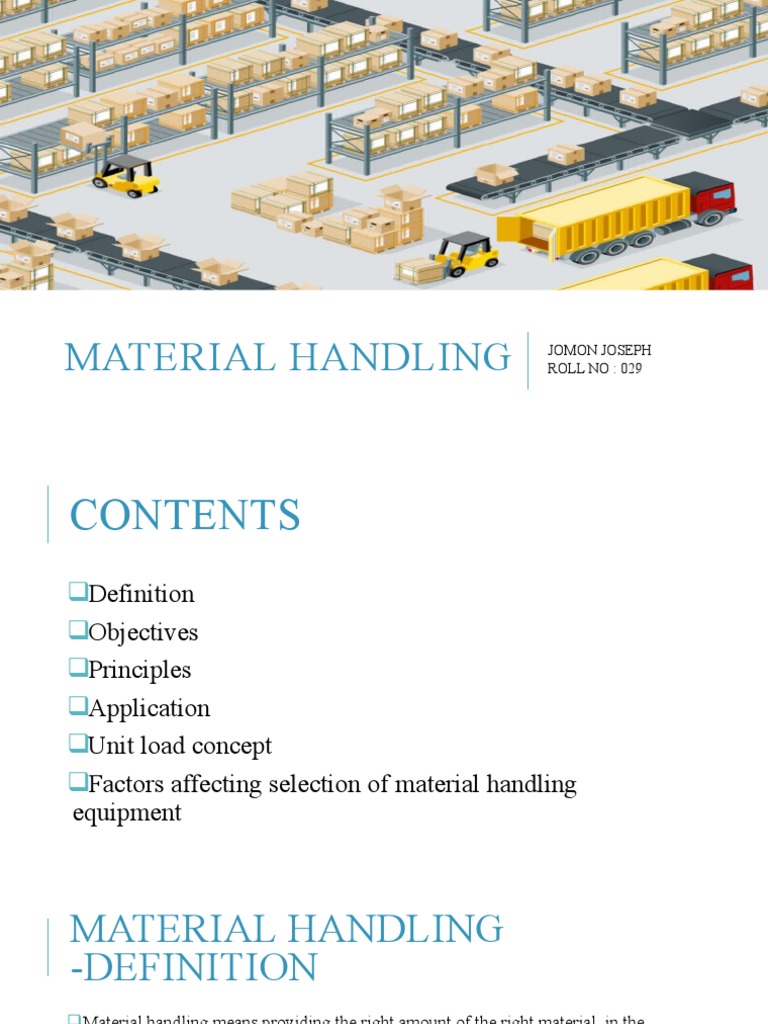 Material Handling | PDF | Warehouse | Pallet