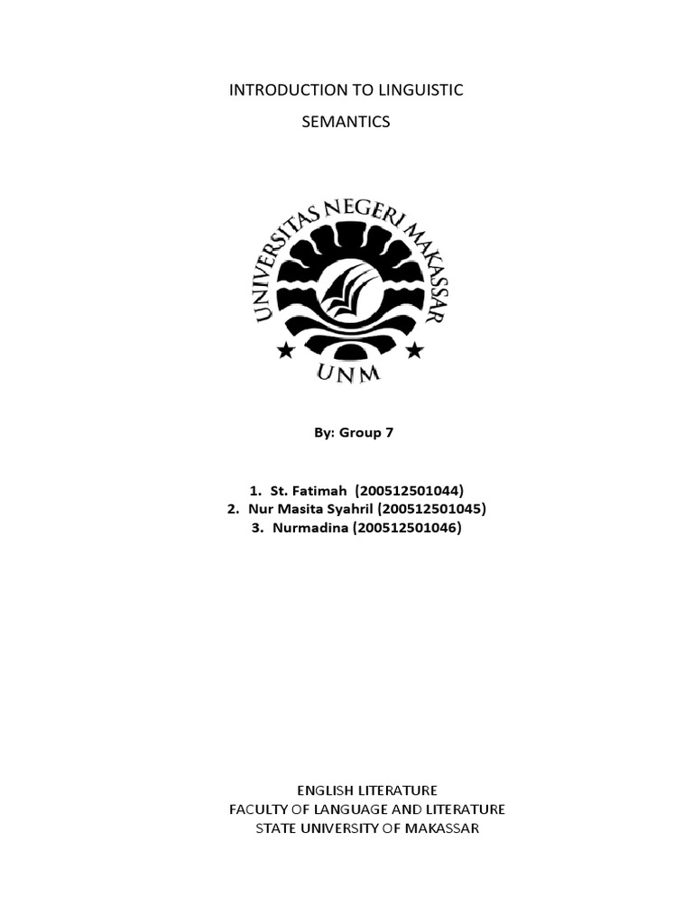 Paper - Semantics | PDF | Word | Linguistics