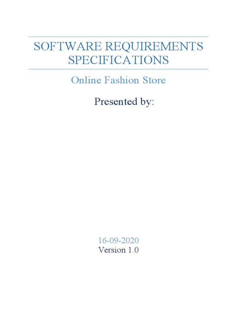 Ecommerce Functional Requirements for OFS | PDF | Retail | Databases