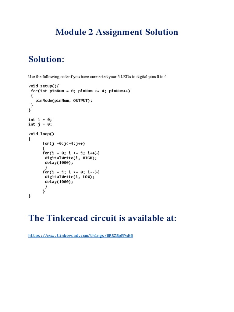 M2A1 Module Assignment Soln | PDF
