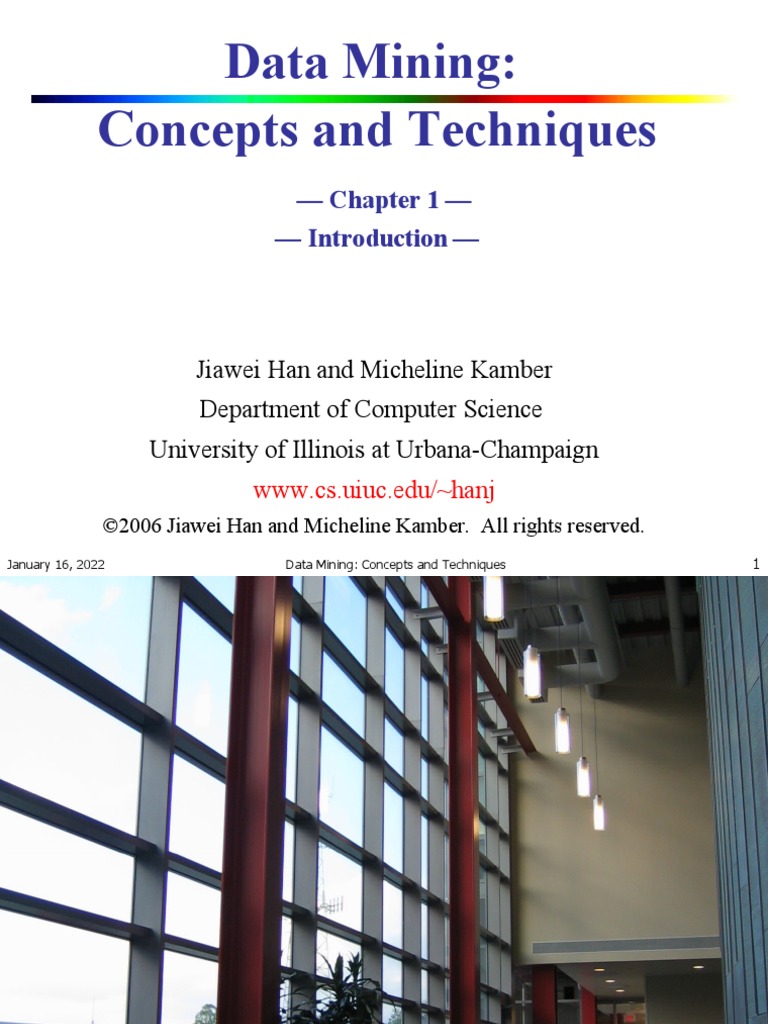Data Mining: Concepts and Techniques: - Chapter 1 - Introduction | Download Free PDF | Data ...