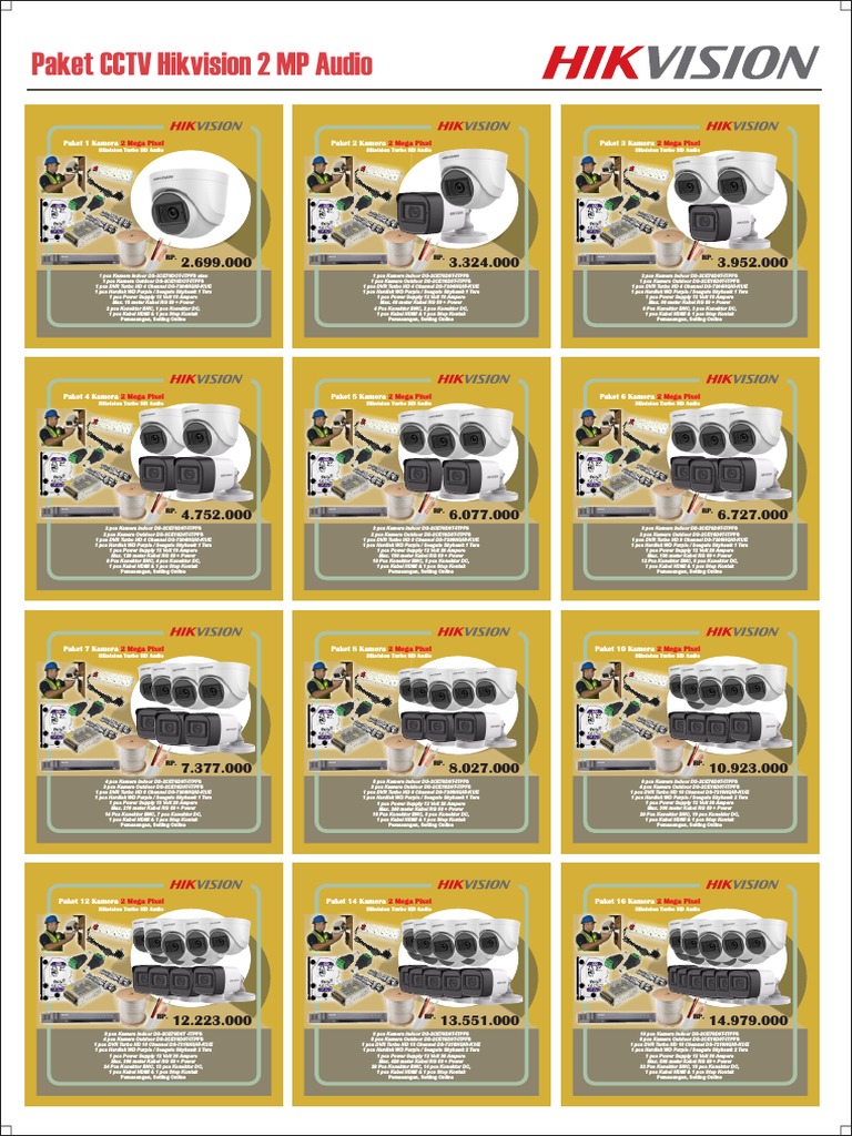 04 Brosur Paket Hikvision Audio Dan ColorVu | PDF | Hdmi | Computer Engineering