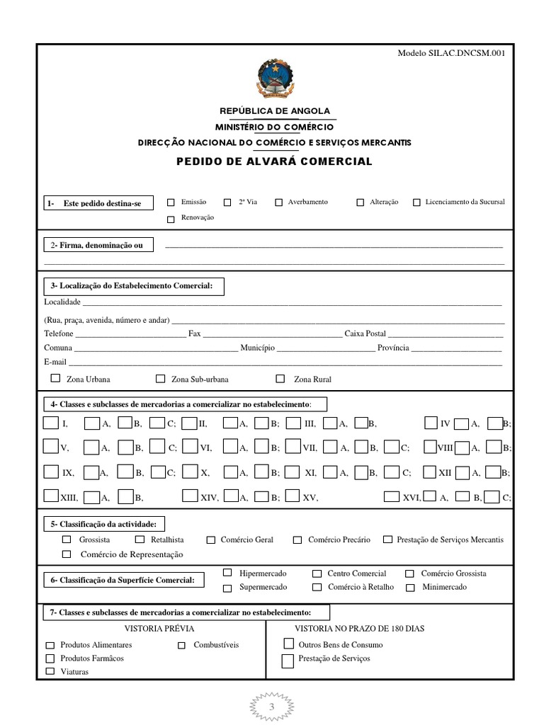 Form Alvara Comercial Modelo Silacdncsm001 - 1476475148 | PDF | Economias | Comércio