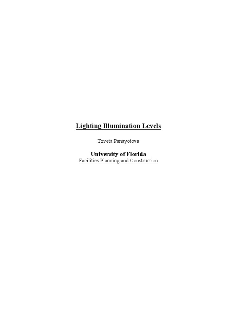 Lighting Standards and Photometry Guide | PDF | Lighting ...