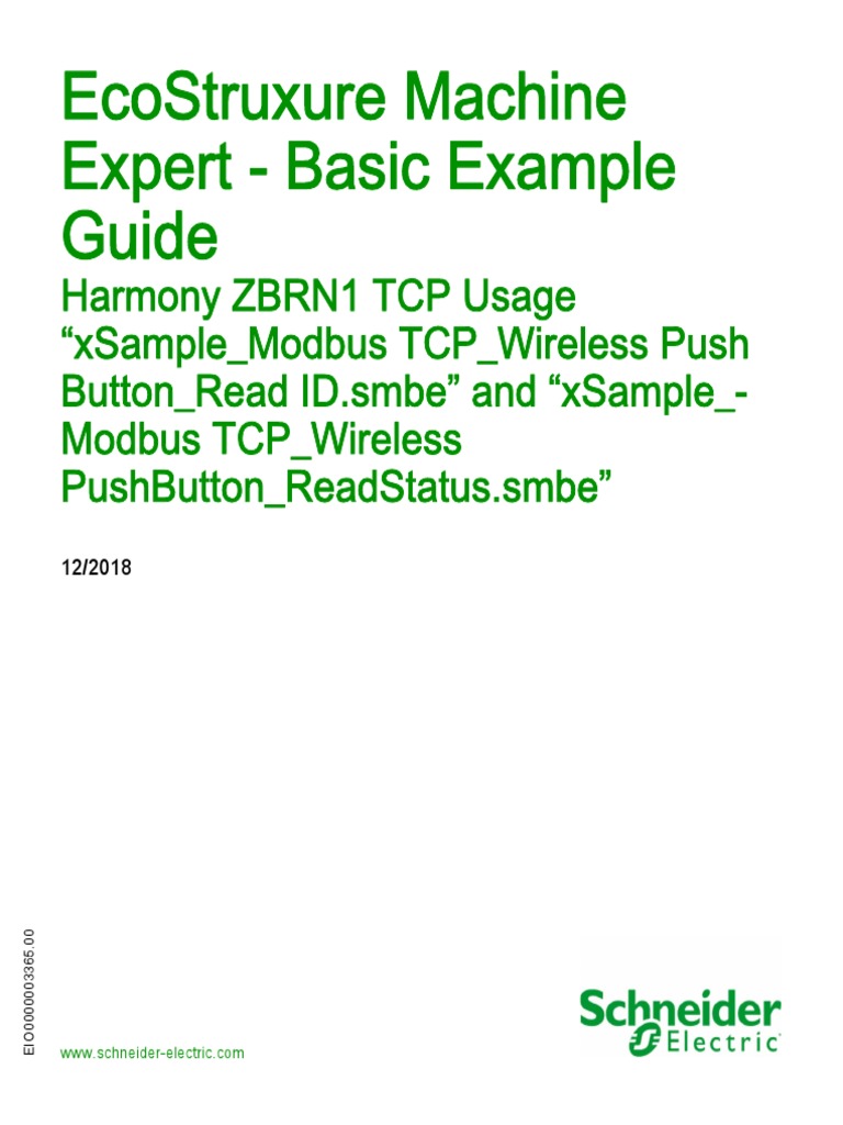 Ecostruxure Machine Expert - Basic Example Guide | PDF | Automation ...