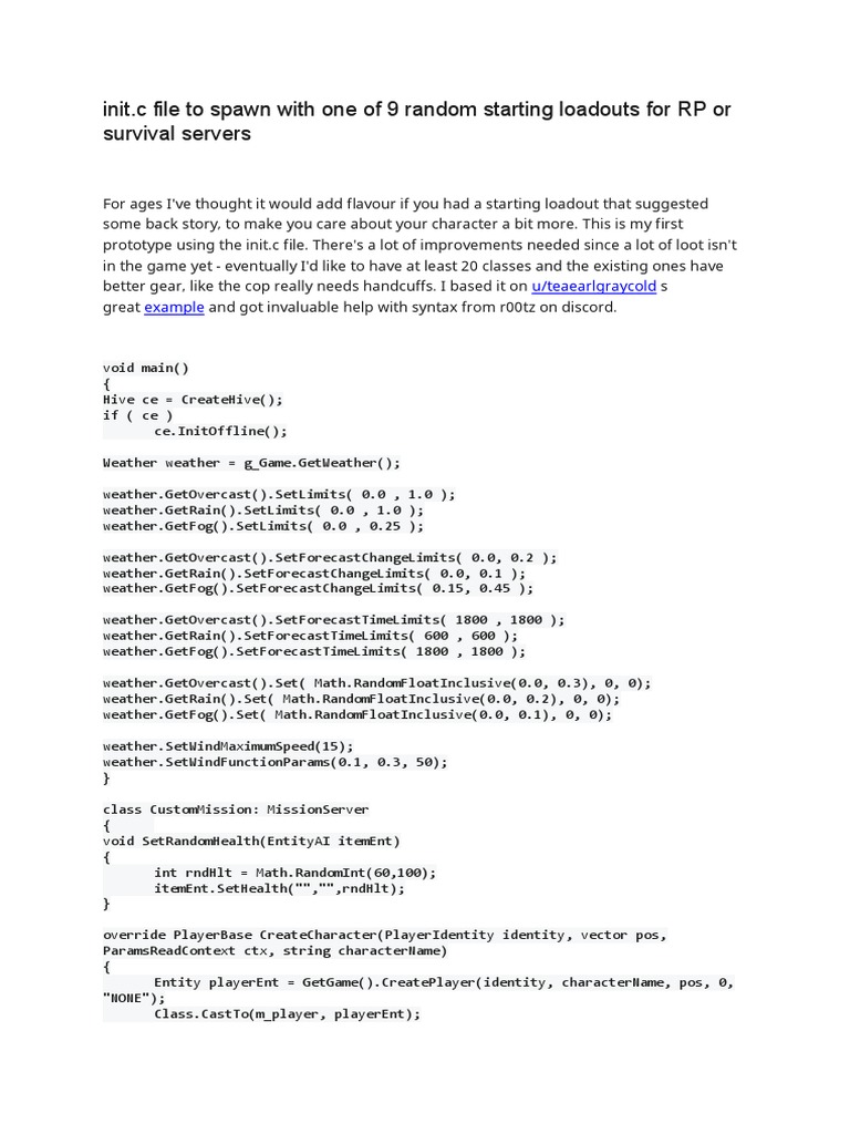 DayZ Server Starting Kit | PDF | Computer Programming | Software ...