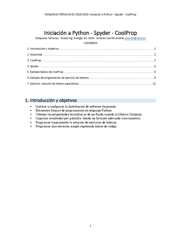 Intro Spyder Coolprop | PDF | Boquilla | Temperatura