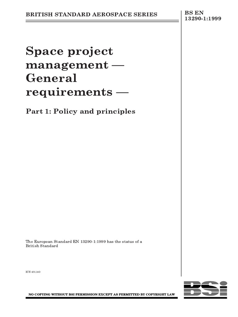 BS en 13290-1-1999 | PDF | Project Management | Risk Management