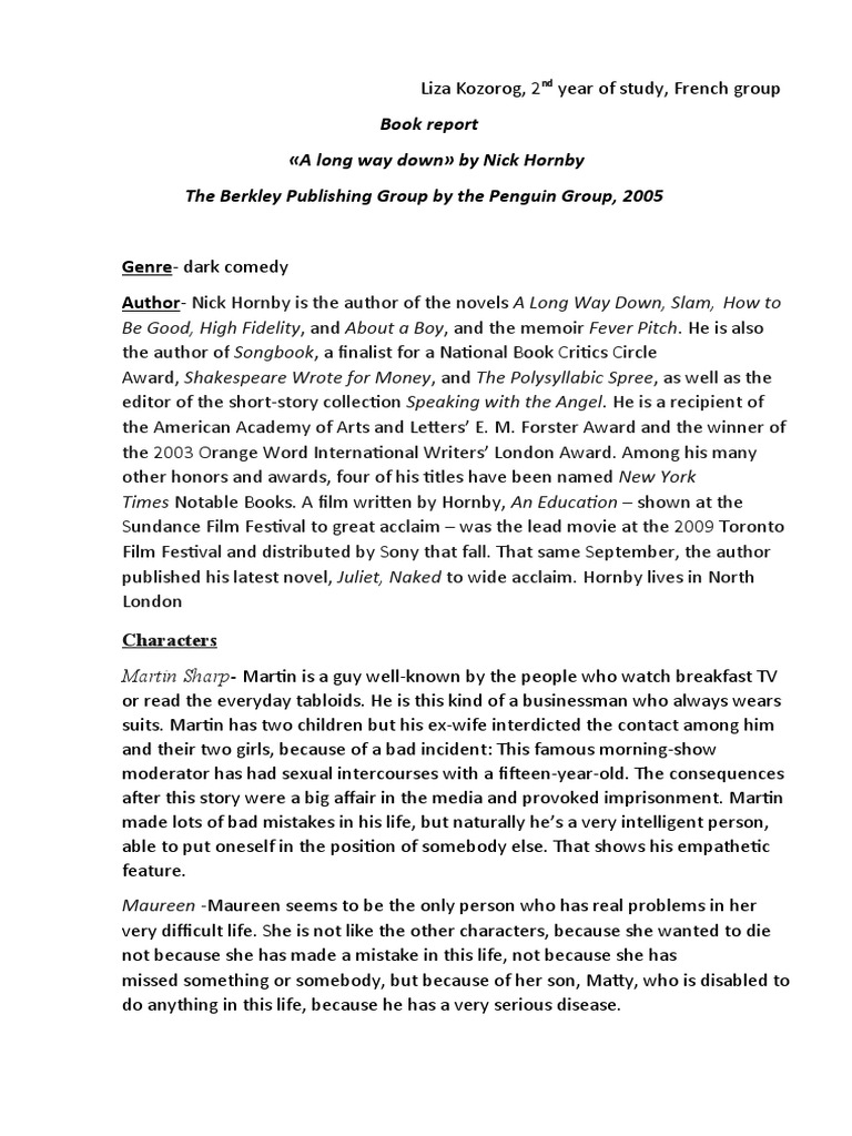 A Long Way Down | PDF