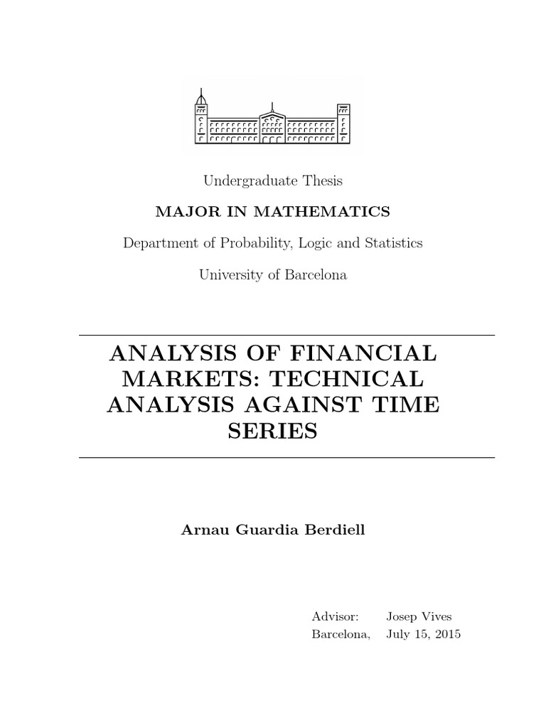 Technical Analysis and Time Series | Download Free PDF | Technical ...