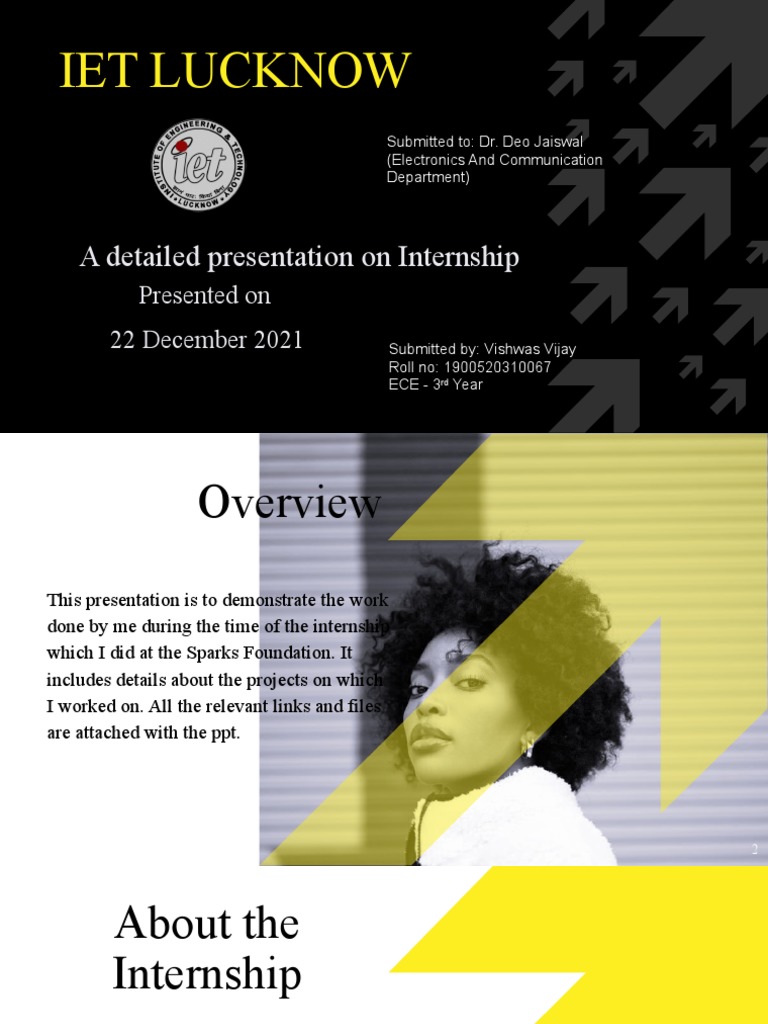 Iet Lucknow: A Detailed Presentation On Internship | PDF | Websites ...