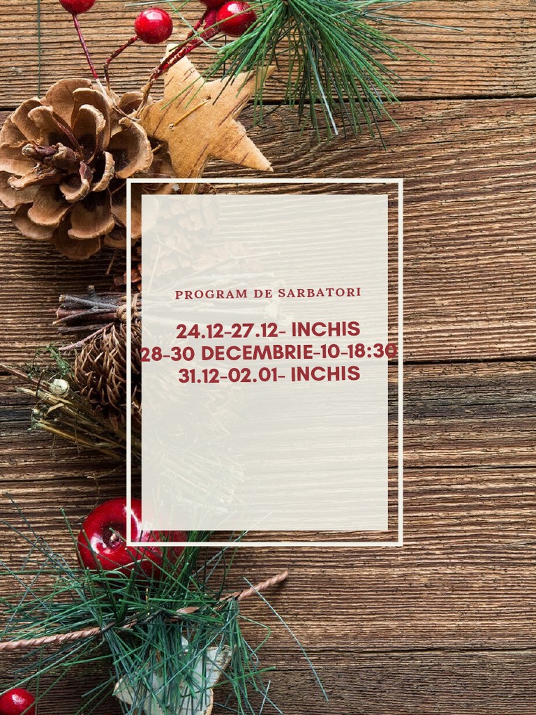 Program de Sarbatori | PDF
